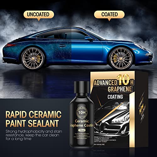 ๐๐๐ฏ๐๐ง๐๐๐ ๐๐ฟ๐ฎ๐ฝ๐ต๐ฒ๐ป๐ฒ Ceramic Coating for Cars (70ml) - 10H Graphene Coating for Car Detailing - 10+ Years of Long Lasting Protection - Ultra High Gloss & Shine, Extremely Hydrophobic