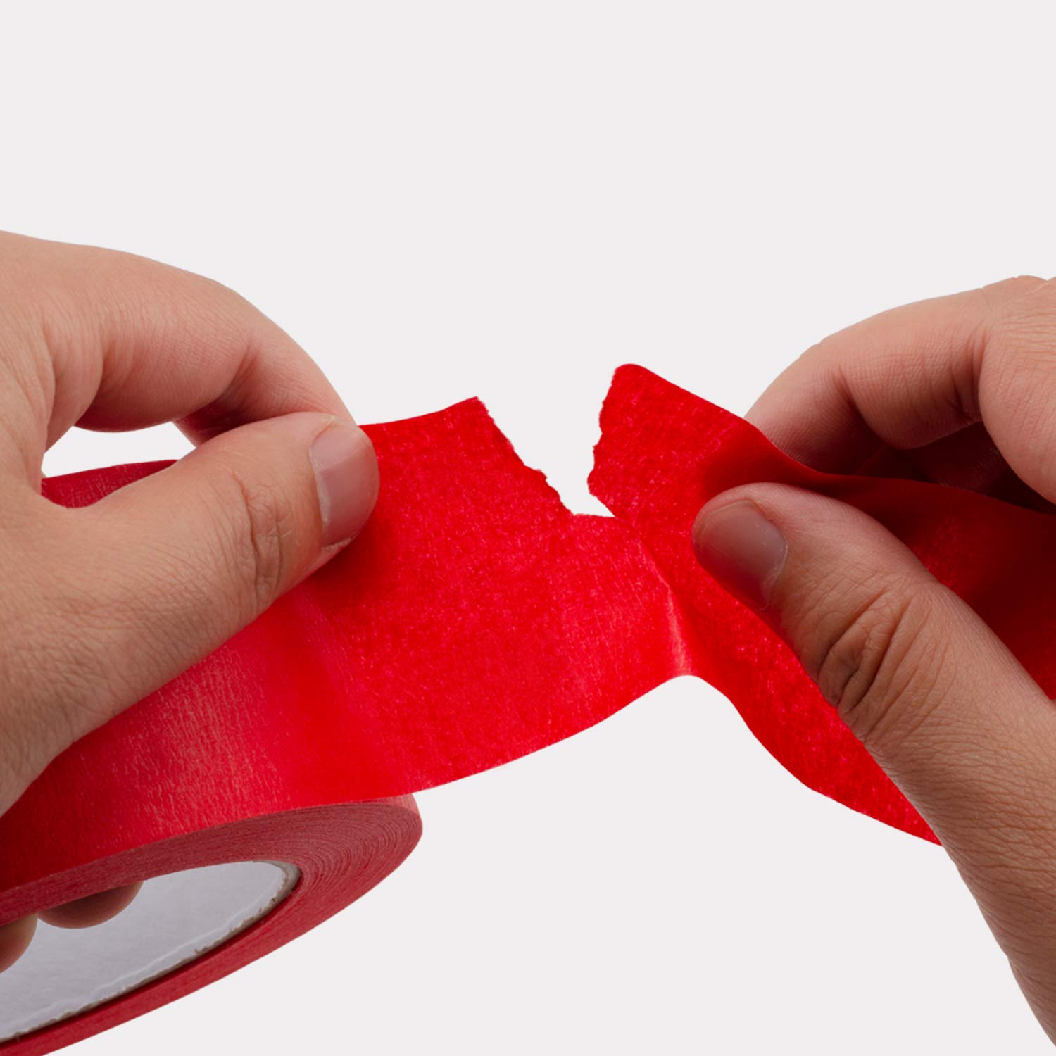 Lichamp Wide Red Painters Tape 2 inches, 1pc Medium Adhesive Red Masking Tape, 1.95 inches x 55 Yards