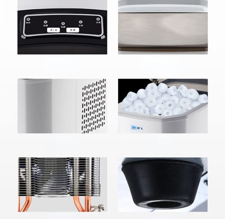 BybAgs ICES Ice Makinghine Home Mini Dormitory Automatic Round Ice Makinghine Commercial Milk Tea Shop Ice Makinghine/a/Size