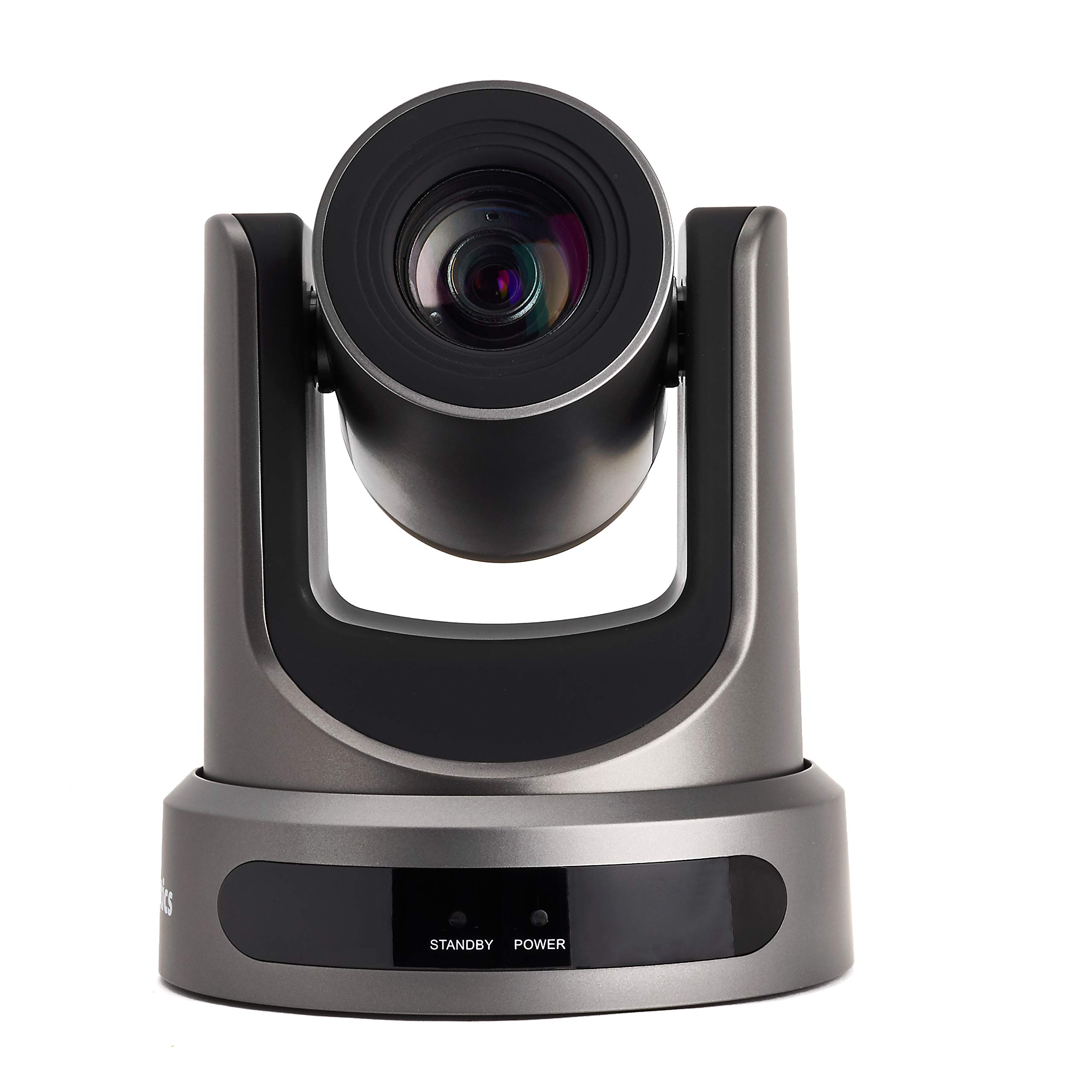 PTZOptics 12X SDI Gen 2 1080p Resolution Live Streaming Broadcast Camera Gray | HCM-1 White Small Universal Wall Mount Bracket- Streaming Bundle
