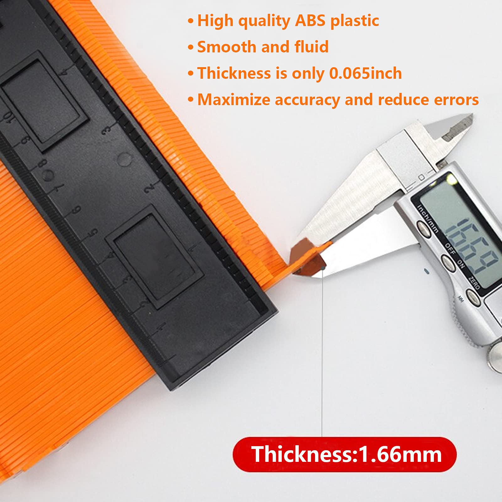 7 inch Aluminum Protractor Angle Finder & Contour Gauge(10 inch Lock), Miter Saw Protractor with Bubble Level, Irregular Shape Duplication Gage Tool for Carpentry, DIY Handyman, Home improvement