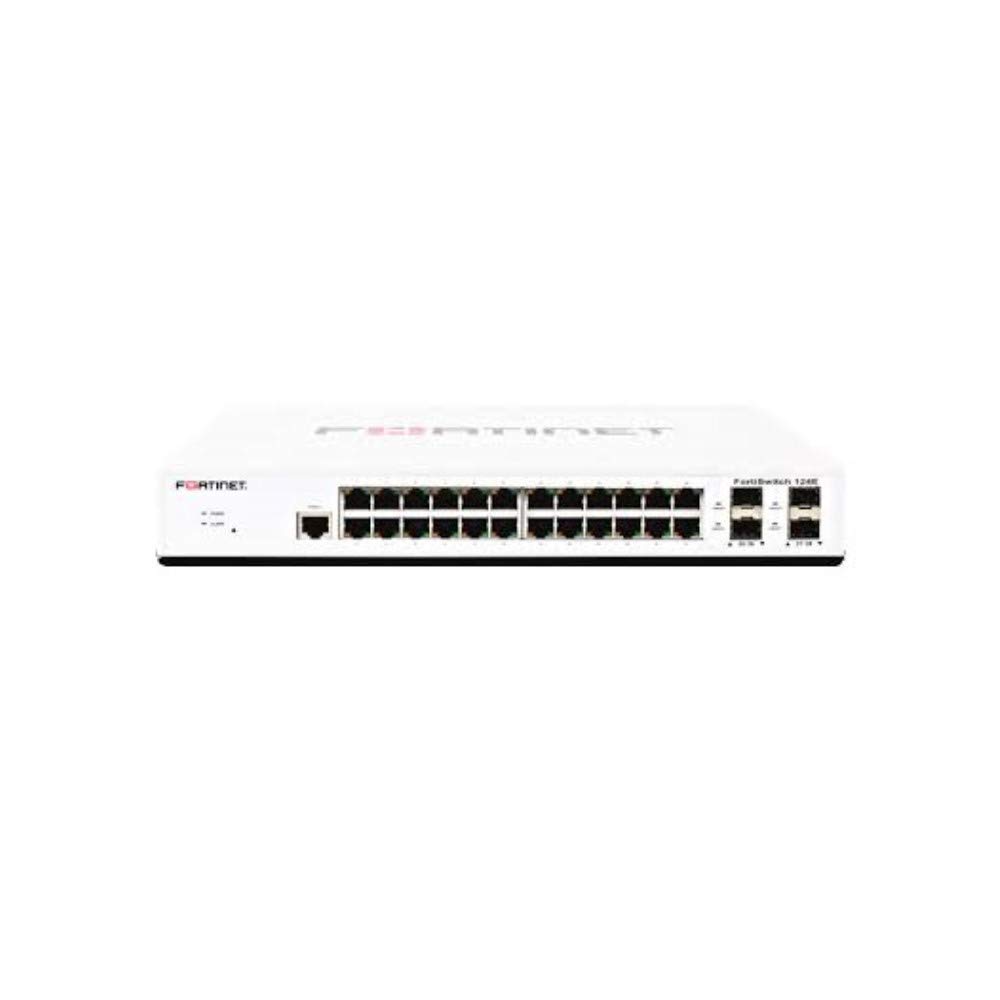 Fortinet - FS-124E-FPOE - Fortinet FortiSwitch 124E-F-POE Ethernet Switch - 24 x Gigabit Ethernet Network, 4 x Gigabit Ethernet Expansion Slot - Manageable - Optical Fiber, Twisted Pair - Modular - 2