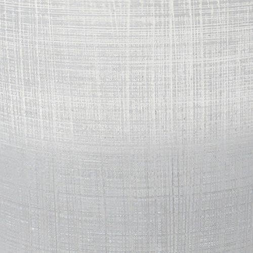 Amazon Brand - Rivet Rustic Stoneware Crosshatch Indoor Outdoor Flower Cylindrical Plant Pot, 7.9"H, Large Planter, Silver