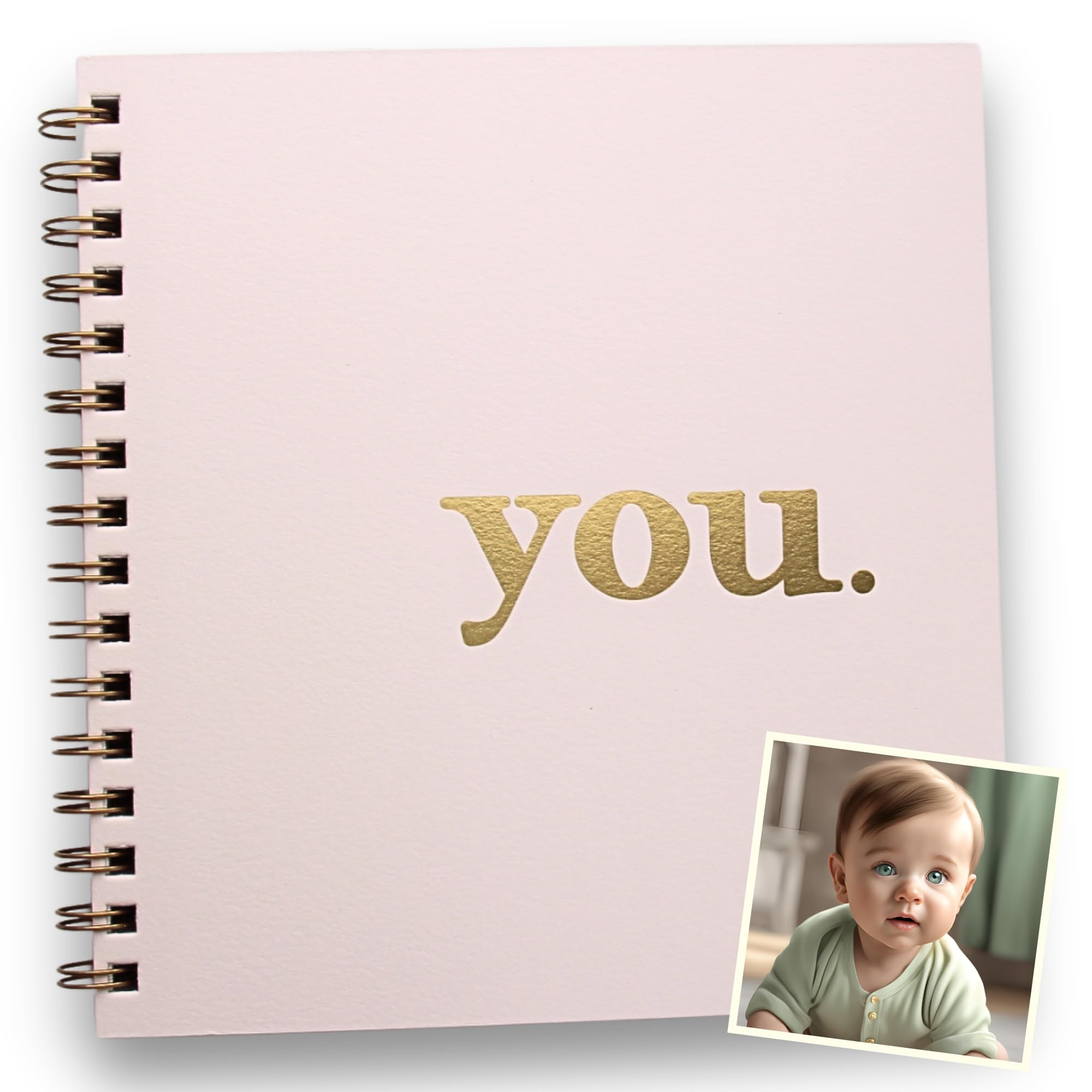 You Baby Album, Baby Shower Gift, All About You Baby Book, Pregnancy Journal. 8.5" x 8.5", 90 Pgs. Baby Scrapbook Album, Memory Book For Baby, Baby Photo Album, Baby Girl Gift Ideas.