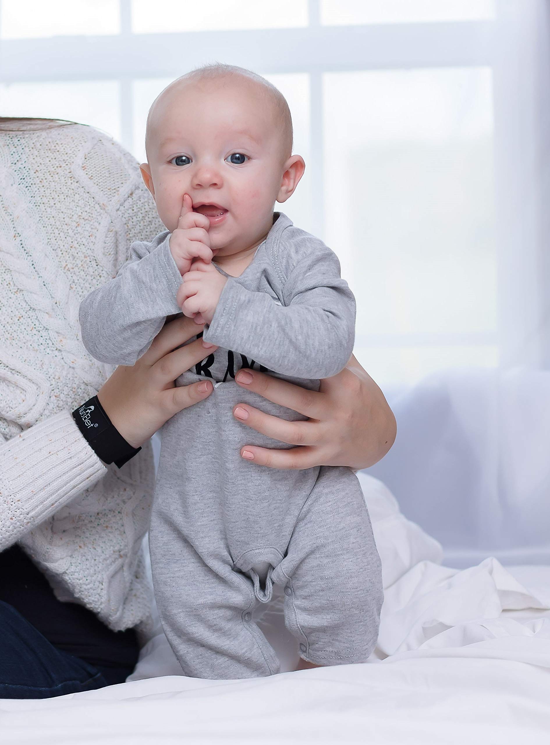 NursElet Nursing Bracelet, Hands-Free Shirt Holder Becomes Your Reminder Bracelet, Multifunctional, Pumping Mom Essential, Breastfeeding Helper, Must Have Baby Product