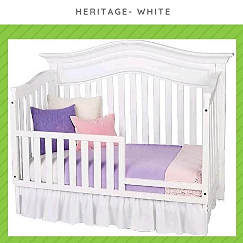 CC KITS Toddler Bed Safety Guard Rail for Baby Cache Cribs (White)