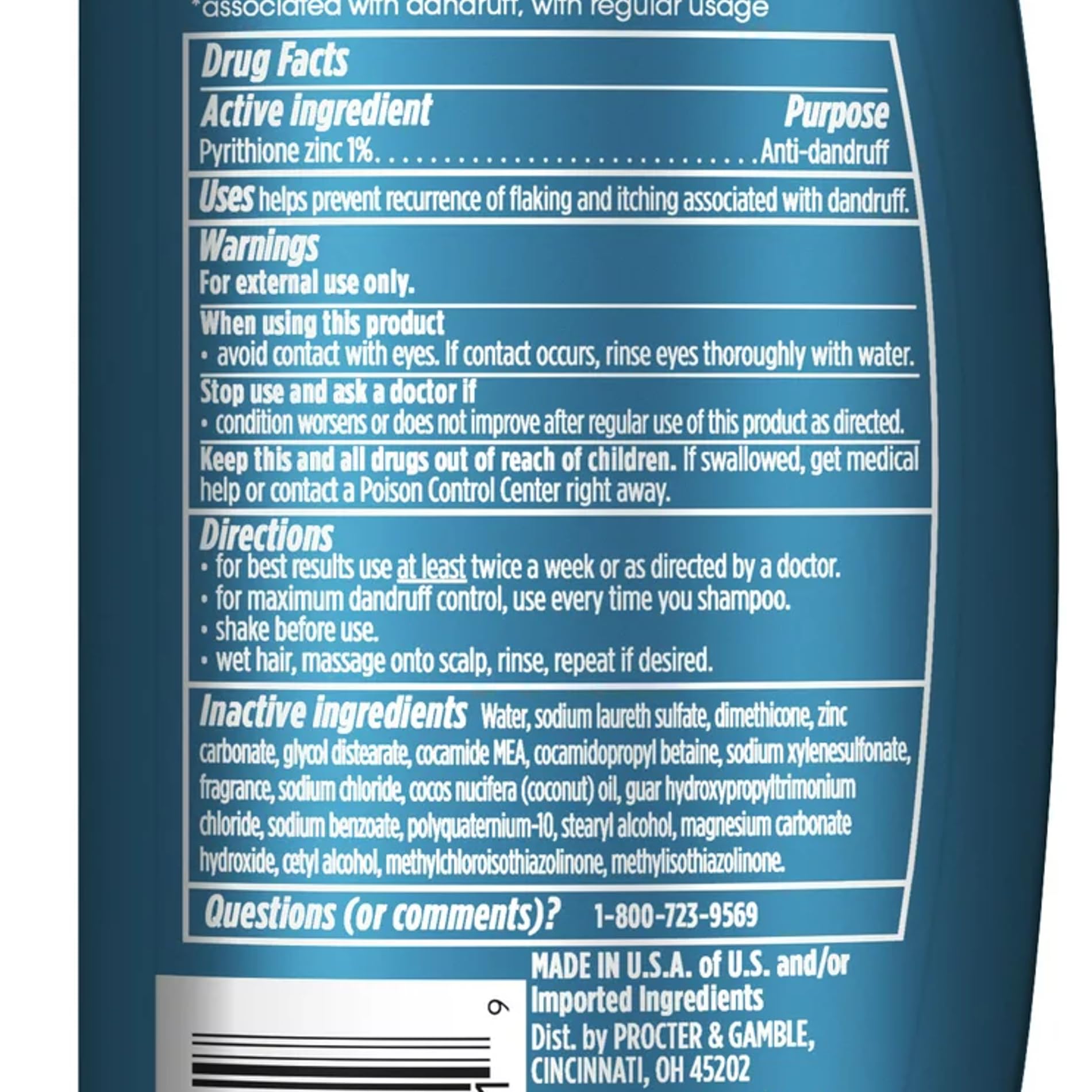 Head & Shoulder Shampoo Royal Oils Moisture Boost W/Coconut Oil