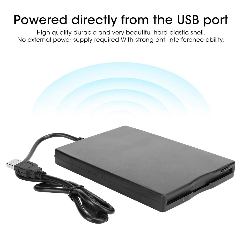 Vbestlife1 3.5-Inch Ultra-Thin Portable Floppy Drive, External Floppy Drive Disk,Computer Accessory,Diskette Drive Compatible with USB 1.1/2.0/3.0,for Win 10/7 / Vista/Win 8 / XP