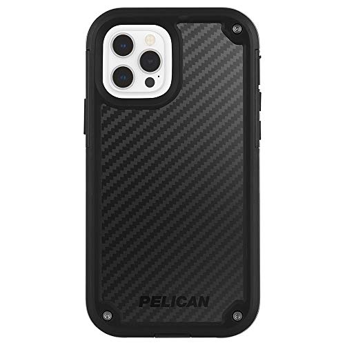 Pelican - SHIELD Series - Kevlar Case for iPhone 12 Pro Max (5G) - 21 ft Drop Protection - 6.7 Inch - Black