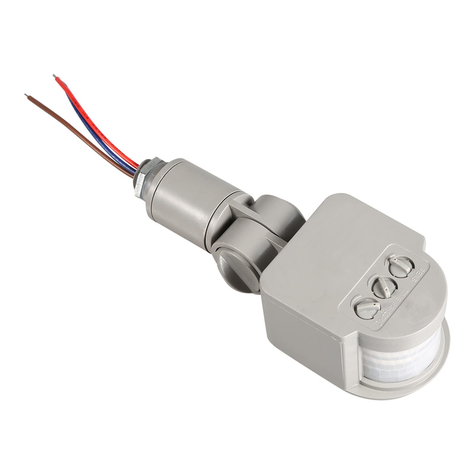FTVOGUE Outdoor 90~250V 180 Degree Infrared PIR Motion Sensor Detector Wall Light Switch Gray