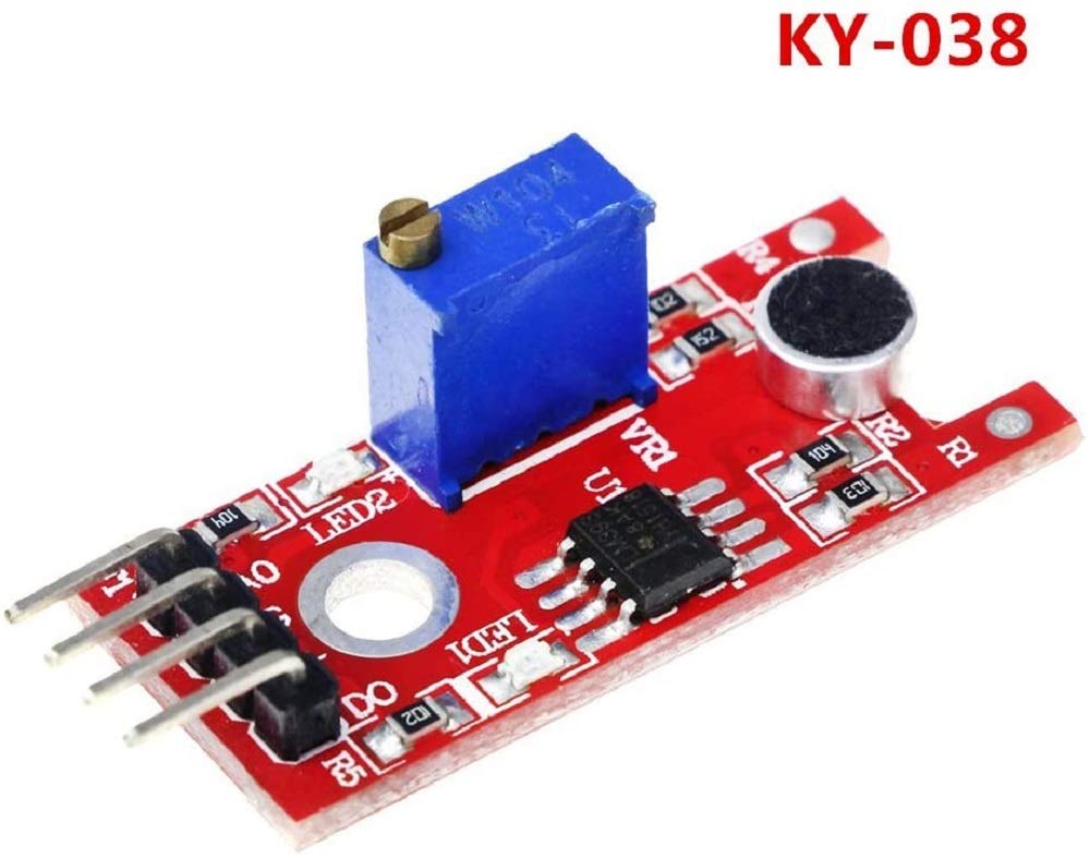 Leyal 2PCS Smart Electronics KY-038 4pin Mini Voice Sound Detection Sensor Module Microphone Transmitter for arduino DIY KIT
