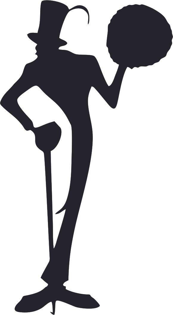 Shadow Man Princess Frog Cartoon Characters Decors Wall Sticker Art Design Decal for Girls Boys Kids Room Bedroom Nursery Kindergarten House Home Decor Stickers Wall Art Vinyl Decoration (30x27 inch)