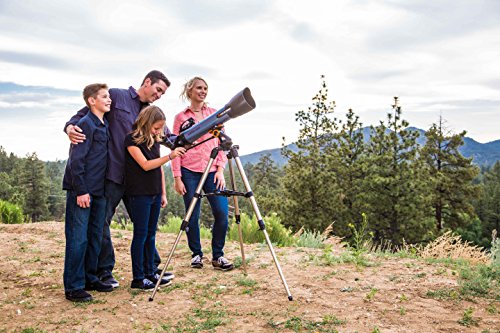 Celestron Inspire 100AZ Refractor Smartphone Adapter Built-In Refracting Telescope, Blue (22403)