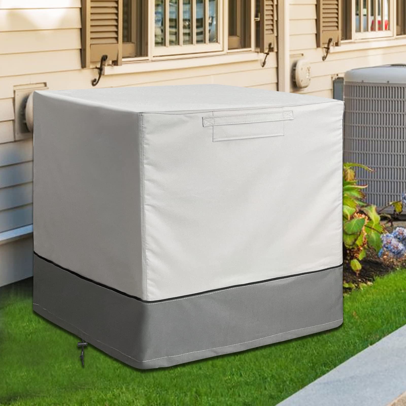 Liamoy Air Conditioner Cover for Outside Units - AC Cover Waterproof and Durable, Square Fits 30 x 30 x 32 Inches