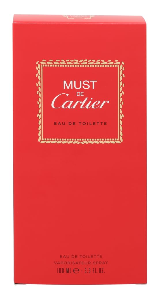 Cartier Must De Cartier Eau De Toilette Spray 3.3 Oz/ 100 Ml for Women By Cartier, 3.3 Fl Oz