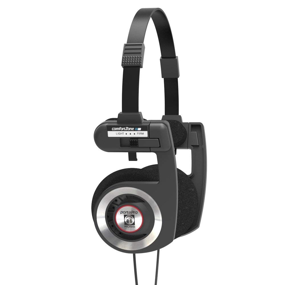 Koss Porta Pro Black with Official Hard Carry Case Bundle