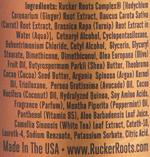 Rucker Roots Detangling Conditioner |Turnip, Carrot, Ginger Root Oils| For All Hair Types| Hydrates & Moisturizes Hair| Detangles Hair