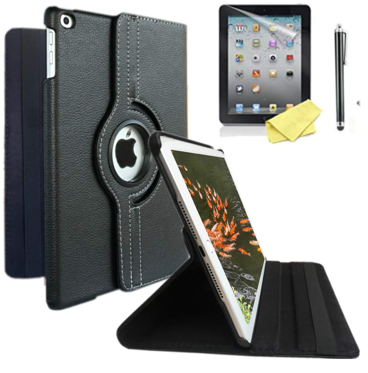 Case for ipad 4th/3rd/2nd Generation 9.7 inch (11Years ago Old Model) Model A1458 A1430 A 1416 Md510ll /A Mc979ll/A with Screen Protector Stand Smart Covers Support Wake/Sleep Pink