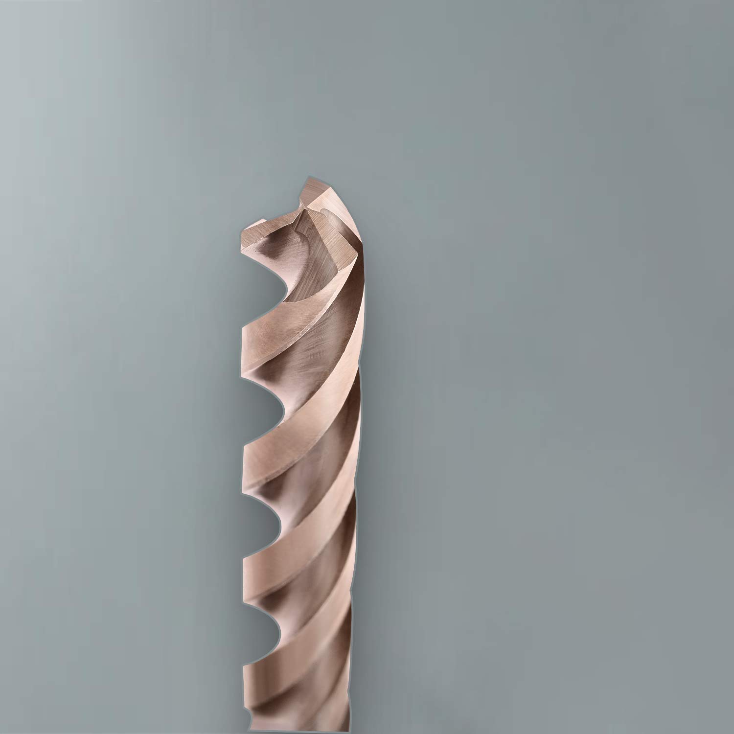 Lichamp 1/4" HSS Cobalt Drill Bits 10PCS with Three Flute for Hard Metal, Hardened Stainless Steel and Cast Iron