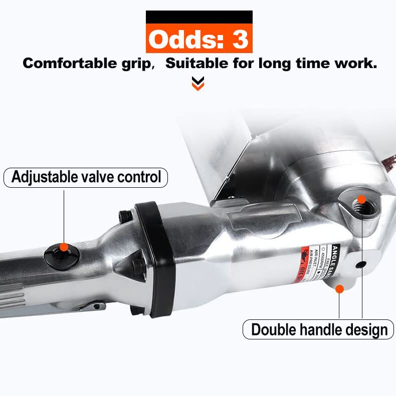 7-Inch Pneumatic Sander Heavy Duty Wet Air Sander/Polisher,Lightweight at 5.47 lbs,Adjustable Speed Up to 2500rpm Pneumatic Polisher Hand Sanding Tool