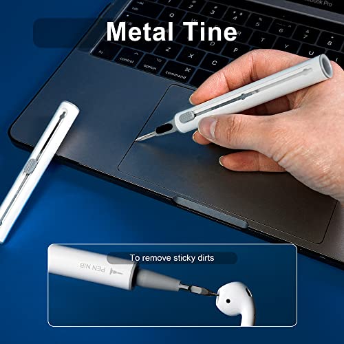 Bluetooth Earbuds Cleaning Pen 3 in 1 Cleaner Kit Earphone Brush, Multi-Function Portable Soft Cleaning Brush Pen Tools for Airpods Pro 1 2 3 Camera Lens Phone in-Ear Headphones Case