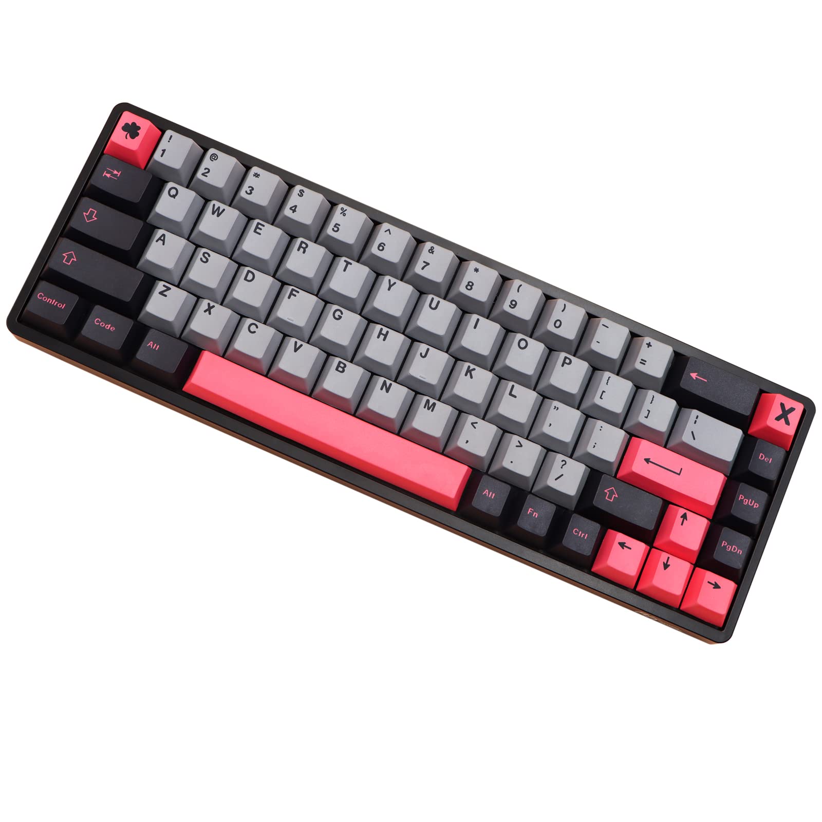 PBT GMK 8008 Keycaps, 129 Set MOLGRIA Keycaps 8008 for Gaming Keyboard, Cherry Profile Dye Sublimation Keycaps Gray and Pink with Keycap Puller for Gateron Kailh Cherry MX 104/87/74/61 60 Keyboard