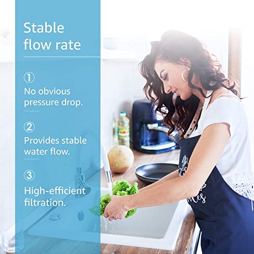 AQUA CREST 3US-AF01 Under Sink Water Filter, Replacement for Standard FiltreteĀ® 3US-AF01, 3US-AS01, Aqua-Pure AP Easy C-CS-FF, WHCF-SRC, WHCF-SUFC, WHCF-SUF, NSF/ANSI 42 Certified, Pack of 3