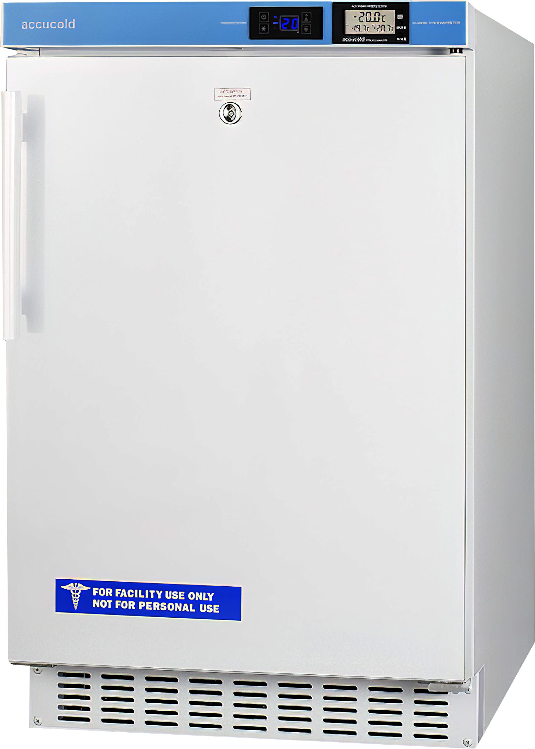 Accucold ACF33L Pharmaceutical Series 20" Wide Built-in All-Freezer, ADA Compliant, 2.65 cu.ft Capacity, Purpose-Built to Meet Recommendations CDC and VFC for Vaccine Storage, LED Lighting