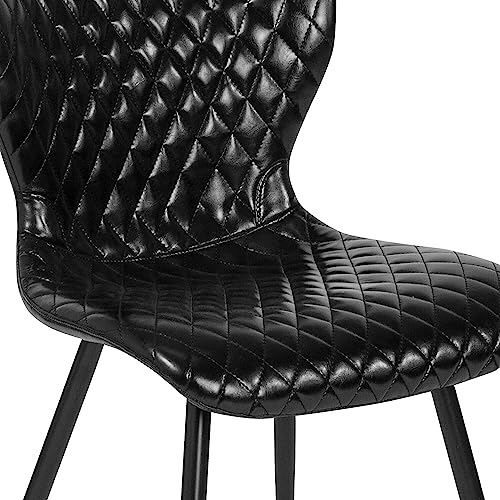 Flash Furniture Bristol Contemporary Upholstered Chair in Black Vinyl