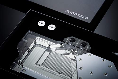 Phanteks (PH-GB2080TiAS_CR01) Glacier G2080Ti Strix GPU Full Waterblock for Asus ROG Strix RTX 2080/2080Ti - Nickel-Plated, Acrylic, Addressable RGB, Mirror Chrome