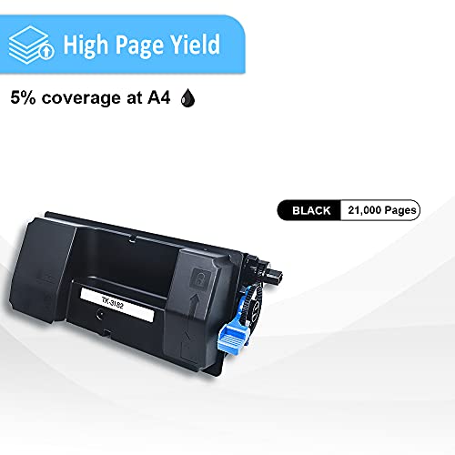 LAIPENG Compatible Toner Cartridge TK-3182 TK3182 TK 3182 1T02T70US0 Black 21000 Page Yield for Kyocera M3655idn P3055dn Laser Printers