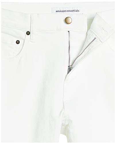 Amazon Essentials Men's Athletic-Fit Stretch Jean, Bright White, 40W x 28L