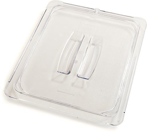 Carlisle FoodService Products 10230U07 StorPlus Half Size Polycarbonate Universal Handled Food Pan Lid, Clear