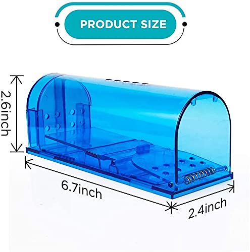 Mouse Traps, Humane Mouse Trap, Easy to Set, Mouse Catcher Quick Effective Reusable and Safe for Families (2)