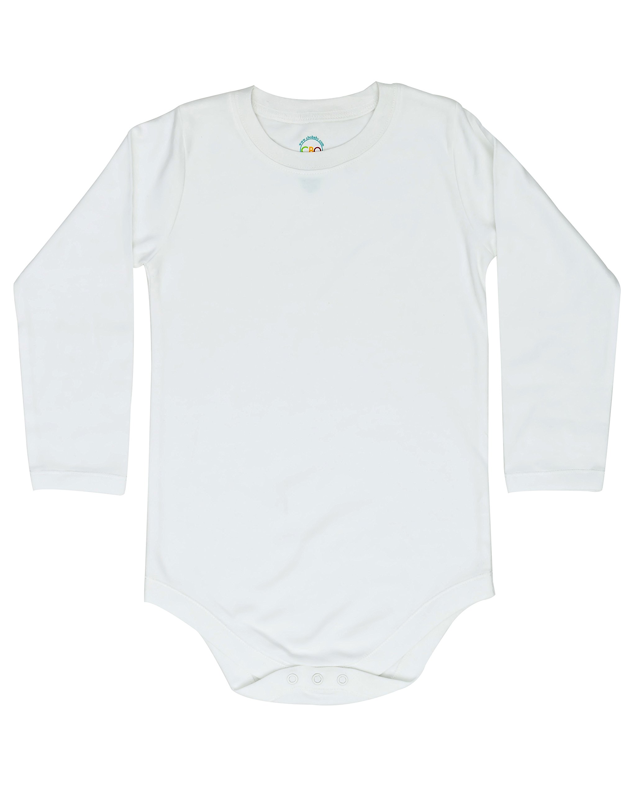 CBObaby Long Sleeve Bodysuits For All Ages (White, 3T)