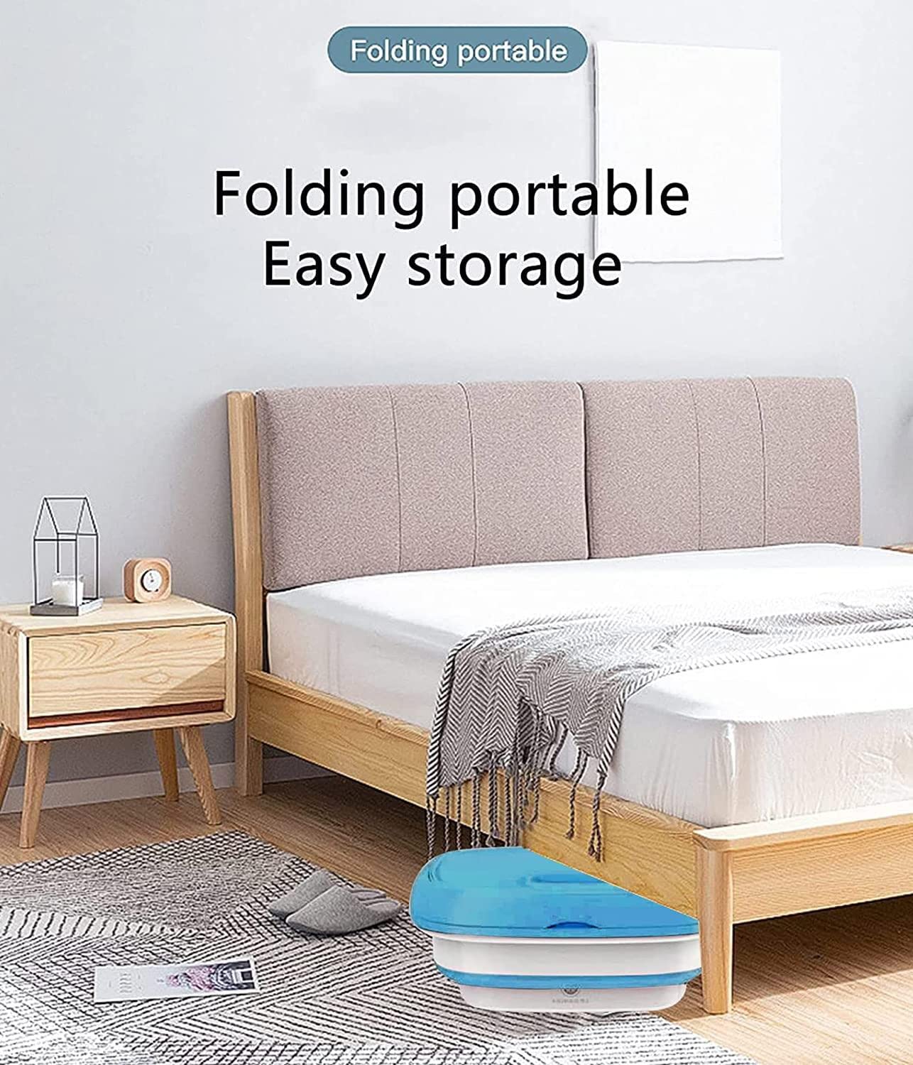 Luxmars Portable Washing Machine and Dryer Combo Mini Folding Washing Machine Washer
