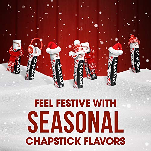 ChapStick Holiday Ornament Candy Cane Lip Balm Gift Set, Lip Moisturizer and Christmas Stocking Stuffer - 0.15 Oz (Pack of 5)