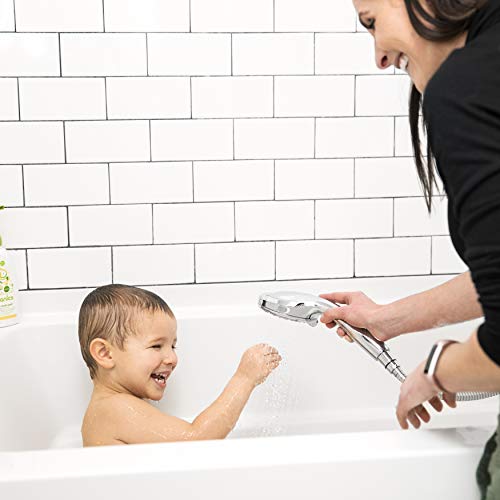 AquaBliss TheraSpa Hand Shower β 6 Mode Massage Shower Head with Hose High Pressure to Gentle Water Saving Mode - 6.5 FT No-Tangle Handheld Shower Head with Extra Long Hose & Adj. Mount | Chrome