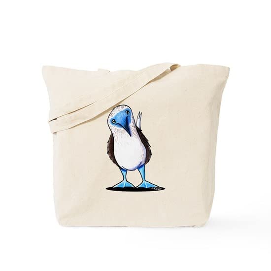 CafePress Blue Footed Booby Tote Bag Natural Canvas Tote Bag, Reusable Shopping Bag