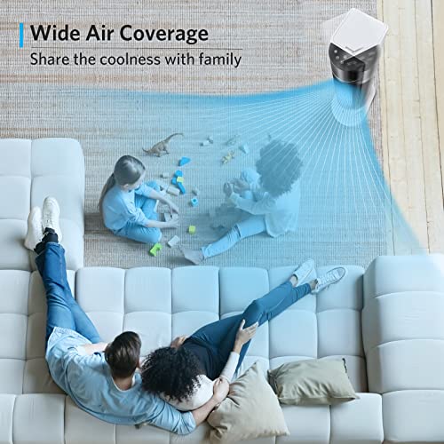 Air Choice Swamp Cooler Fan, Oscillating Evaporative Air Cooler for Room, Portable Air Conditioner, Instant Cool & Easy Use, 3 Modes & 3 Speeds,12H Timer, 2 Ice Boxes, Remote Control for Room & Office