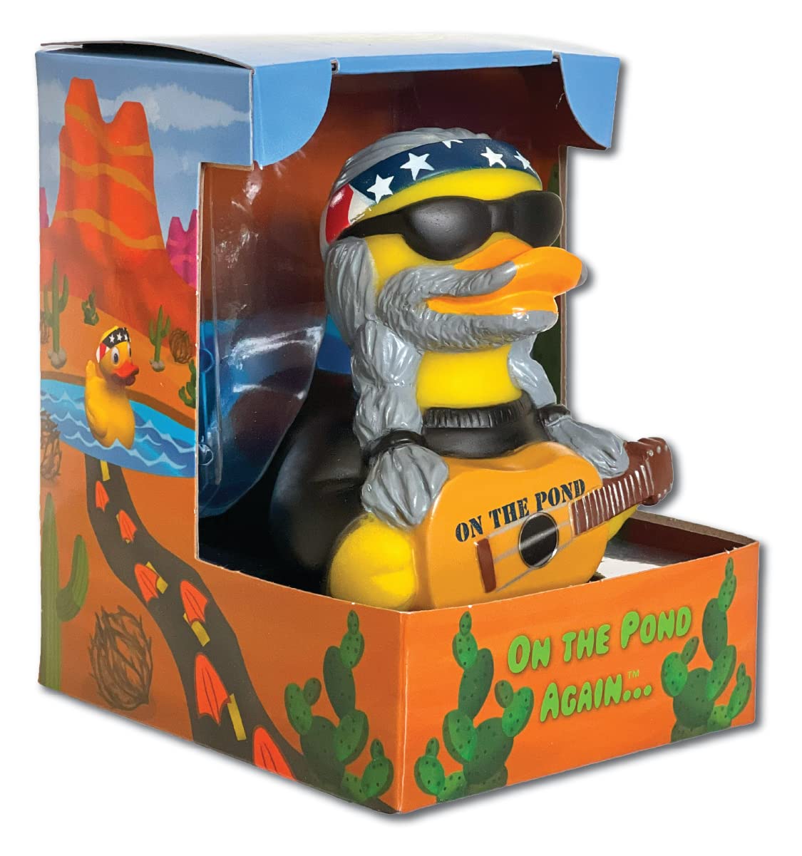 CelebriDucks - On The Pond Again - Floating Rubber Ducks - Collectible Bath Toy Gift for Kids & Adults of All Ages