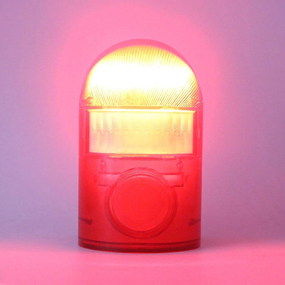 Solar Powered Sound Security Alarm Strobe Light, 6 LED Motion Sensor Strobe Alarm Outdoor Alarm Siren Home Security System, 110dB Loud Siren for Home Villa Farm Hacienda Apartment Outdoor Yard Garden
