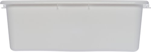 Carlisle FoodService Products N4401102 Comfort Curve™ Ergonomic Wash Basin Tote Box, 7" Deep, White