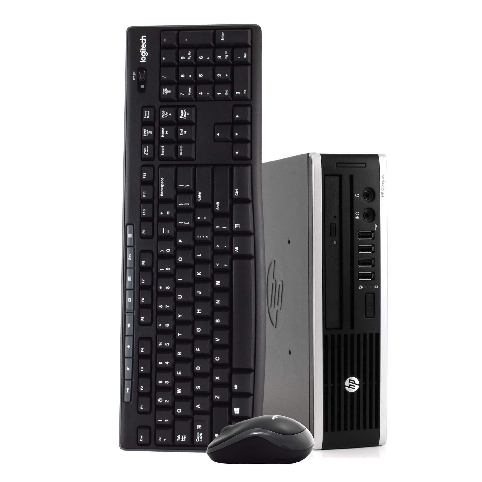 HP Compaq 8200-USFF, Core i5-2400S 2.5GHz, 8GB RAM, 240GB Solid State Drive, DVD, Windows 10 Pro 64bit, (Renewed)