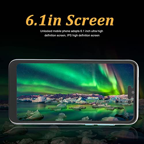 Dilwe 6.1'' Pro Unlocked Cellphone, 4GB 64GB Dual SIM Card 4G Network Mobile Phone, Face ID Unlocked Smartphone for Android 11 4000mah Battery(6.1'' Black), 6.1'' Dark Green