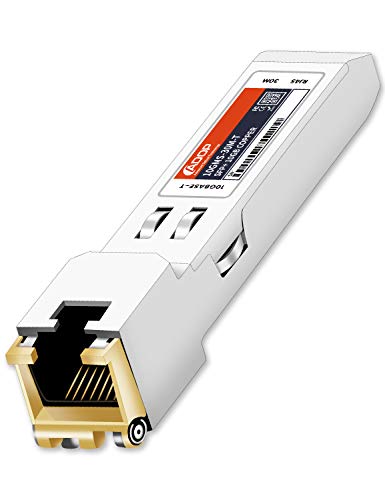 SFP+ to RJ45 Copper Module - 10GBase-T Plus Transceiver for Cisco SFP-10G-T-S, Ubiquiti, Netgear, Supermicro, QNAP, Broadcom, MikroTik S+RJ10, Avago, up to 30m