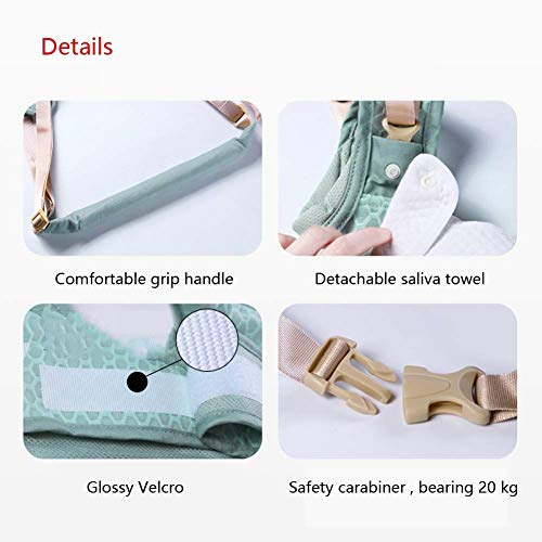 UBRAVOO Handheld Baby Walker Kids Toddler Walking Baby Toys Adjusted Baby Learning Walker Harness Keeper Walking Belt Walk Assistant,Great Gift for 7-24 Months Baby, Blue