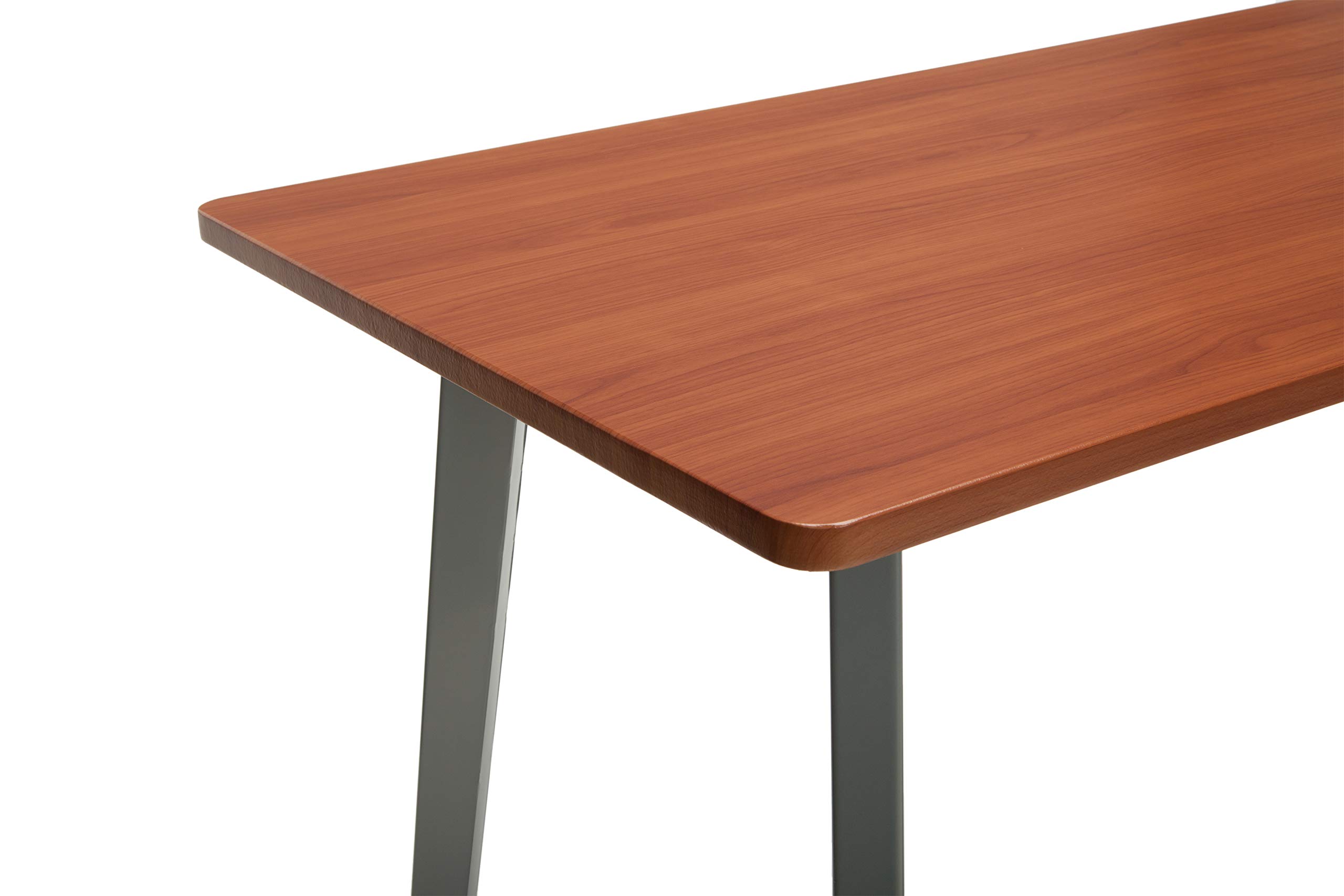 OFM Table Computer Desk, 55, Cherry