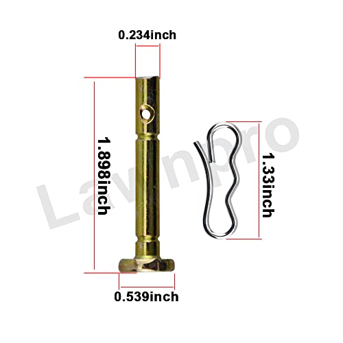 738-04155 Shear Pins(1/4" x 1-3/4") with Clips Compatible with Craftsman/Troy-Bilt/Yard-Man 900 Series Two-Stage Snow Thrower Models, 2007 and After, Replaces for 738-04155 714-04040 (10)