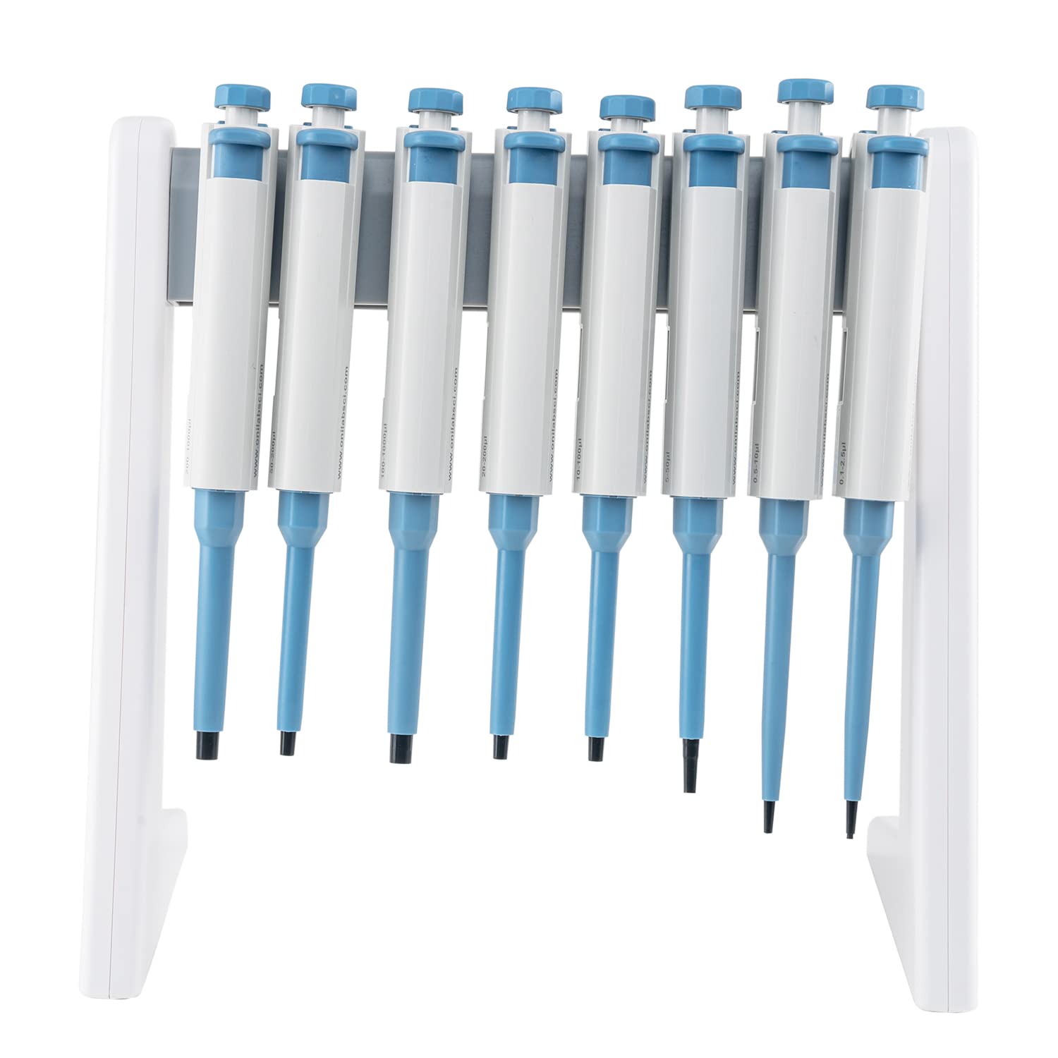 ONiLAB’S Lab Linear Micropipette/Pipette Rack, Pipette Stand,Pipettor Holder Fits Up to 8 Laboratory Pipettes